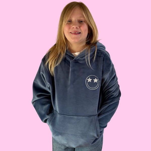 Kids - Blue Comfort Hug Hoodie – mentallyunstitched